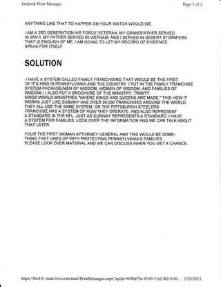 Trinity Kings World Leadership: Sends Complaint to PA Attorney General ...