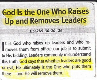 Trinity Kings World Leadership: God Is the One Who Raises Up and ...