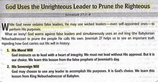Trinity Kings World Leadership: God Uses the Unrighteous Leader to ...