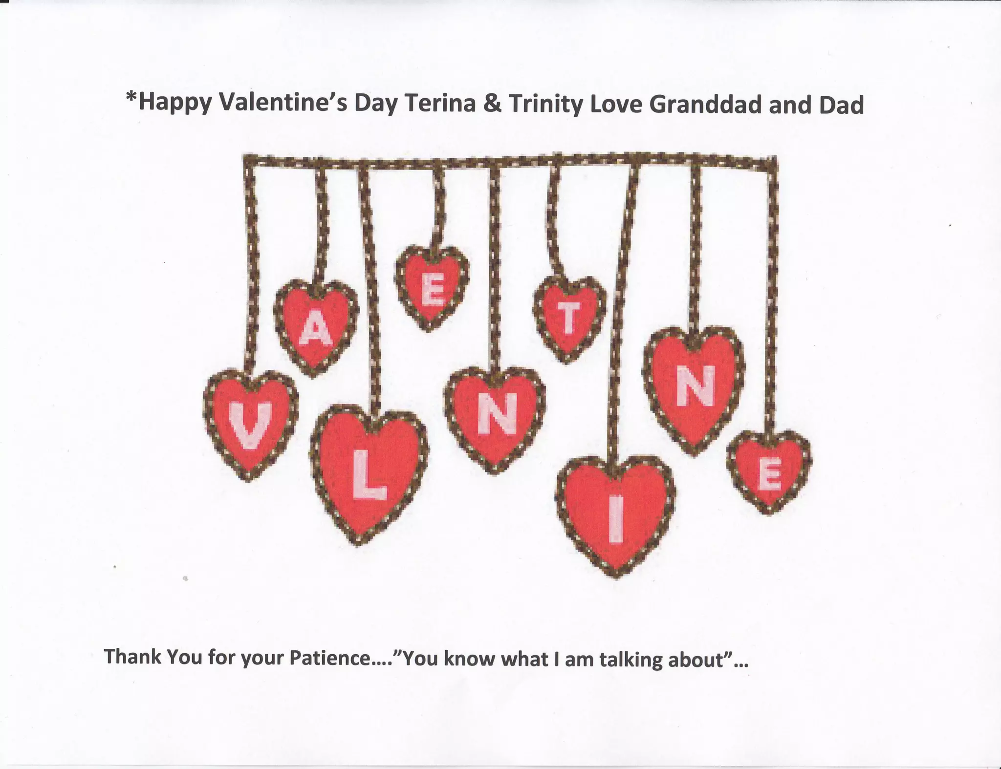 My Valentine Quotes Thank You Valentine! Free Happy Valentine's Day ...