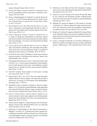 Upper Rectal Cancer: Benefit After Preoperative Chemoradiation Versus ...