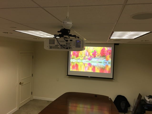 Drop Down Screen & LCD Projector | PPT