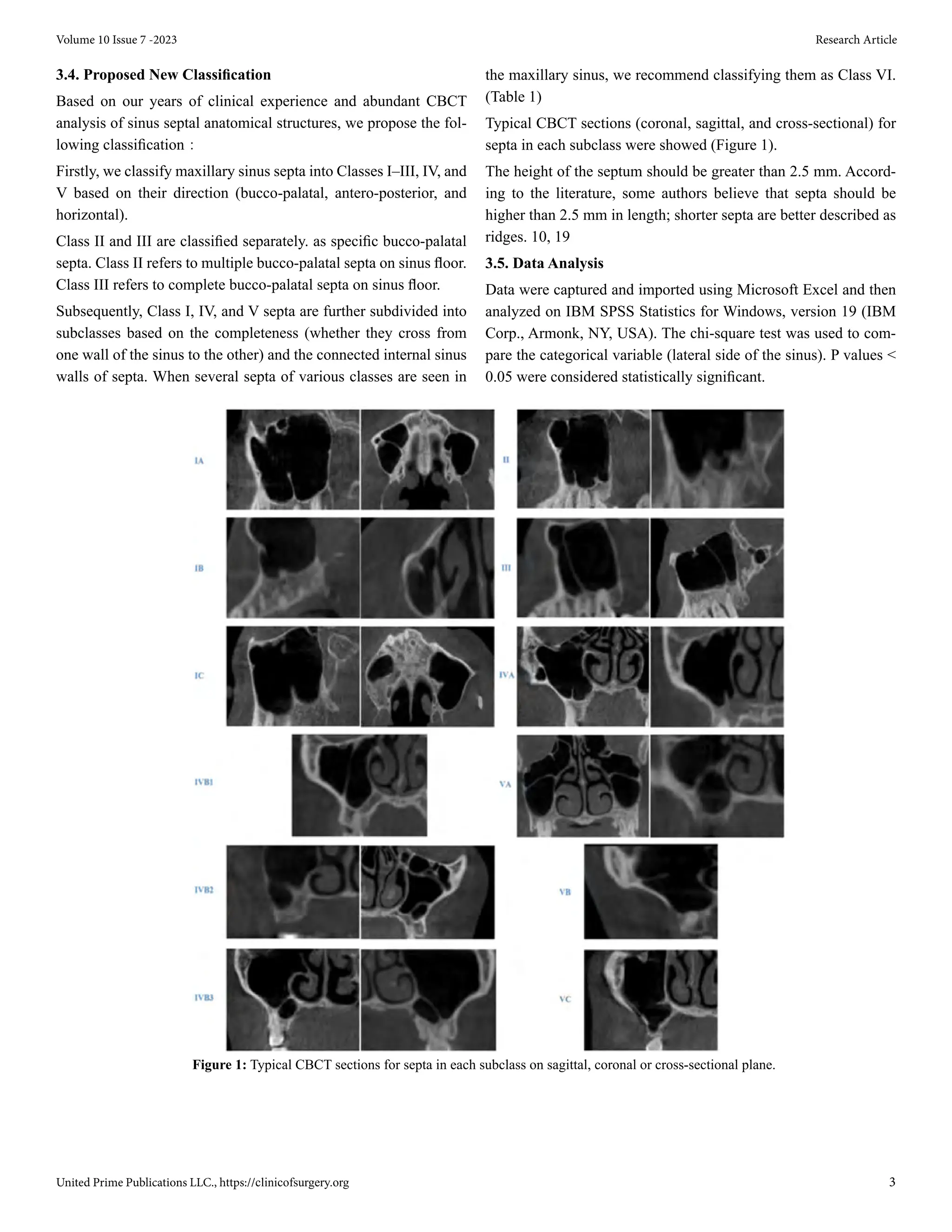 Analysis of Maxillary Sinus Septa using Cone Beam Computed Tomography ...
