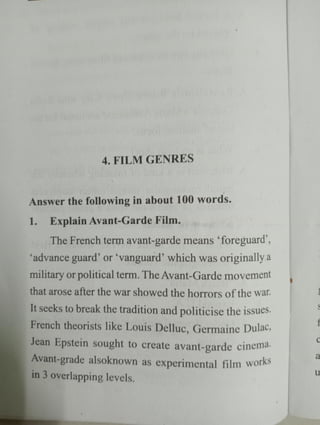 Film studies guide part 3 | PDF