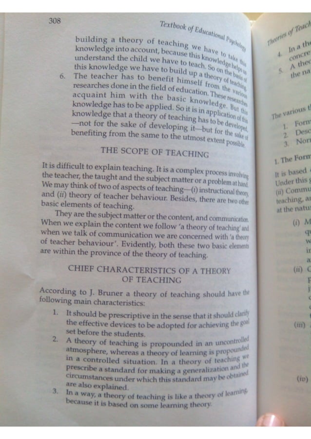 concept of theories of teaching & theories of teaching v/s. theories of ...