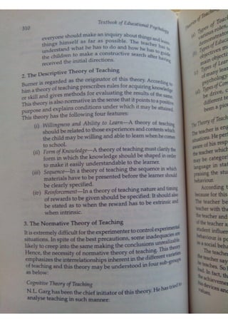 concept of theories of teaching & theories of teaching v/s. theories of ...