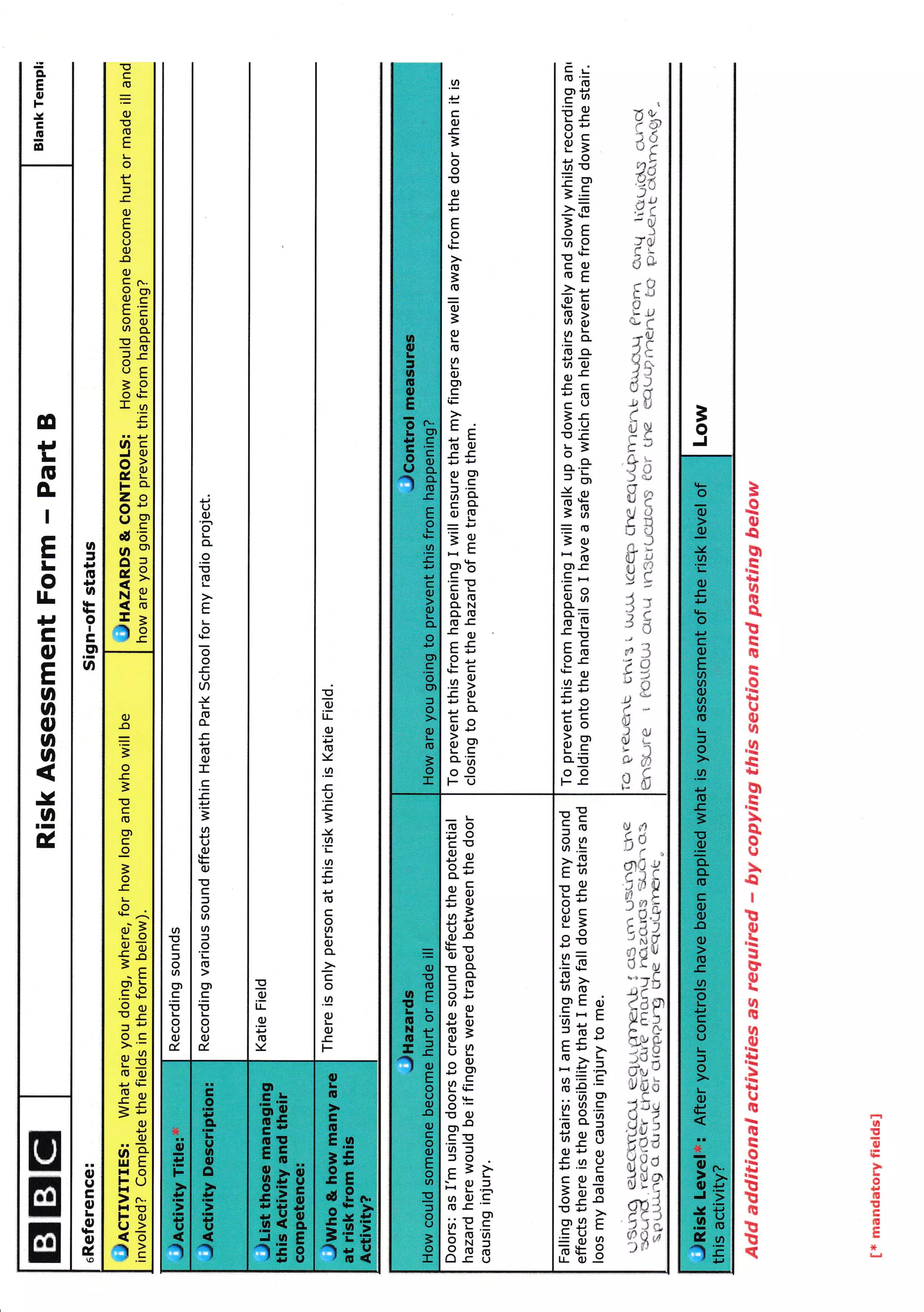 Printable Ppvt Assessment Form B