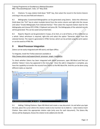 Reference Management using Zotero | PDF