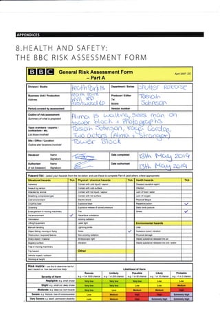 Risk Assessment - Shutter Release | PDF