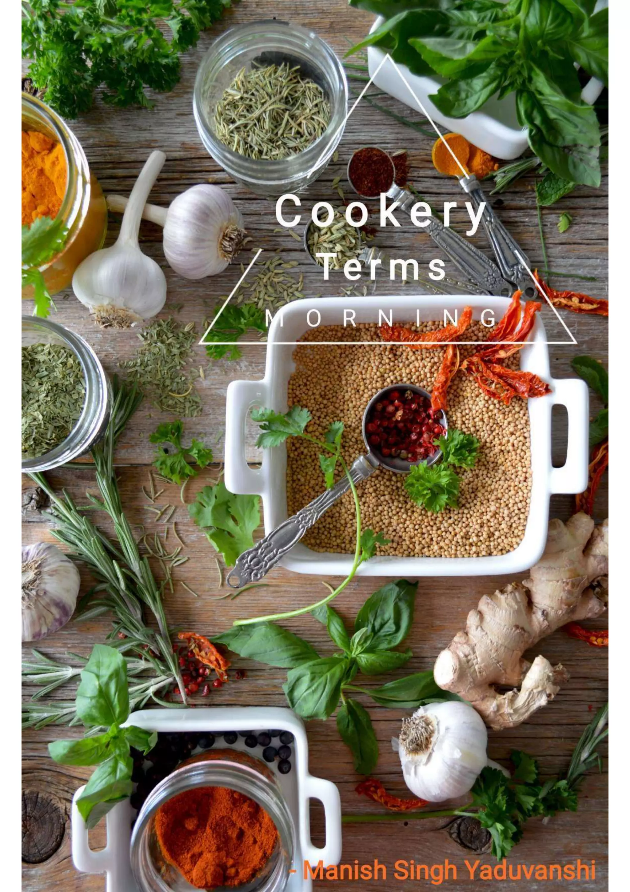 Cookery/Cooking/Culinary/Food Production- Terms | PPTX