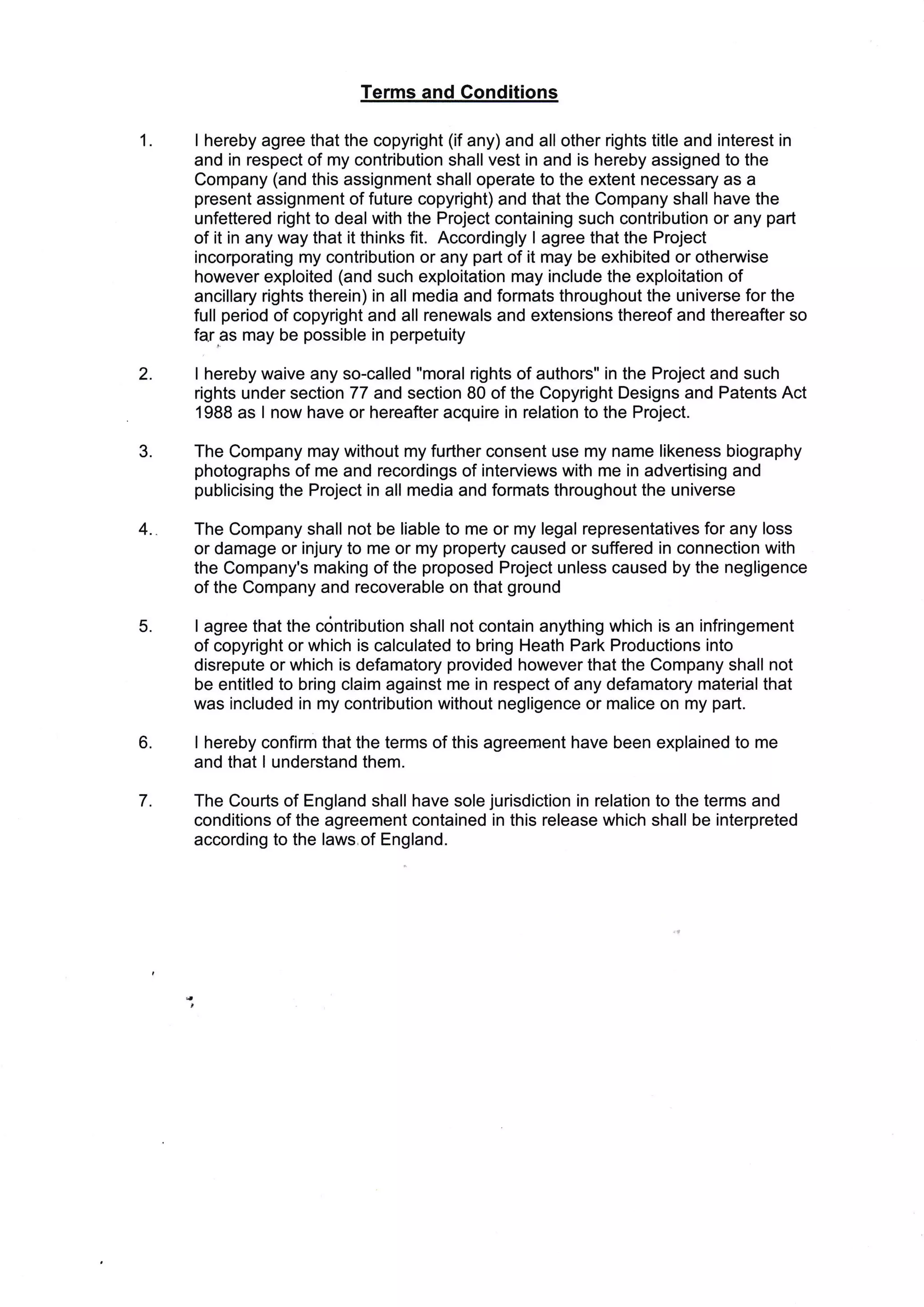 Unit 20 Contributor Release Form Pdf