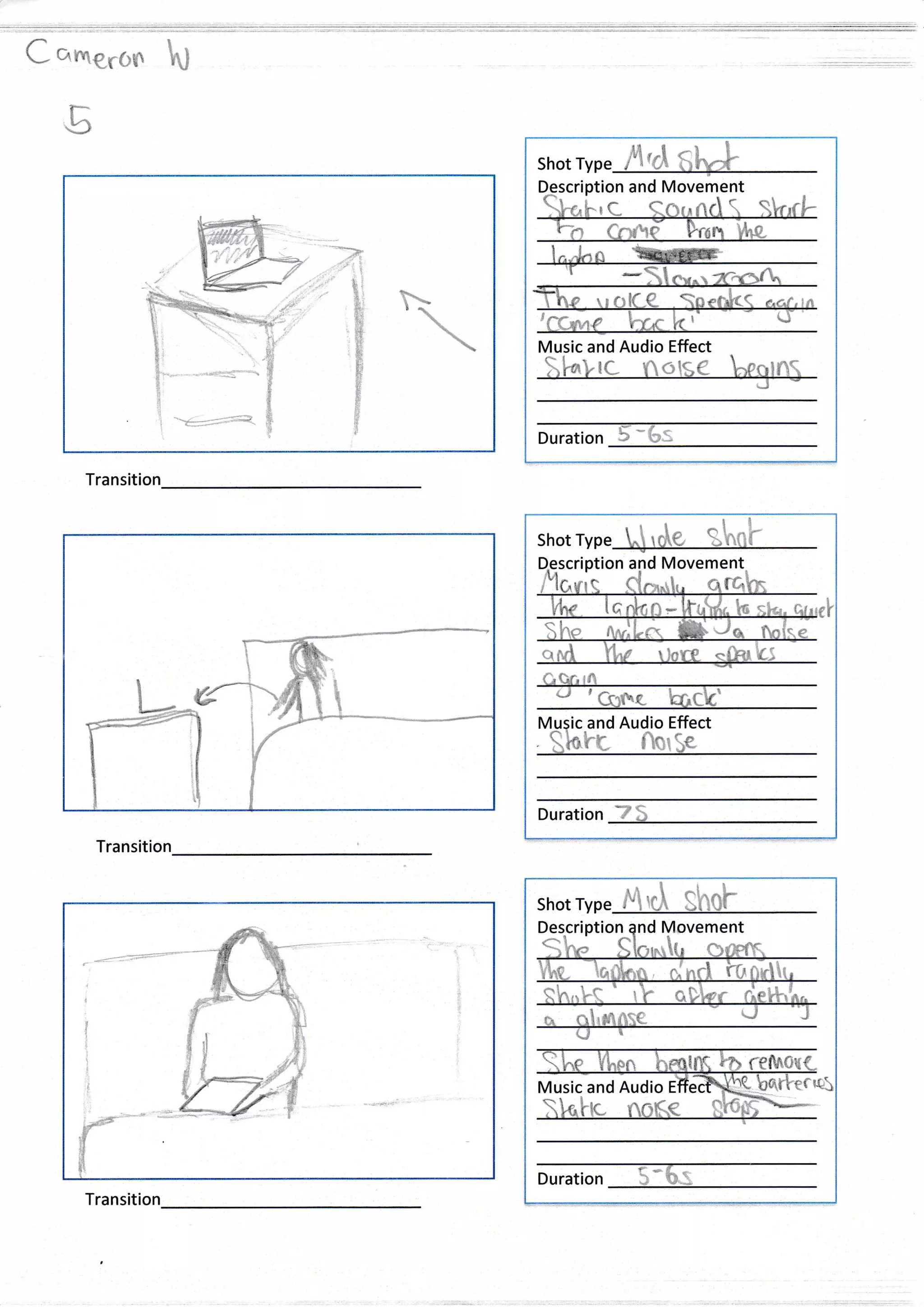 Unit 20 Storyboard | PDF | Audio Production | Content Production