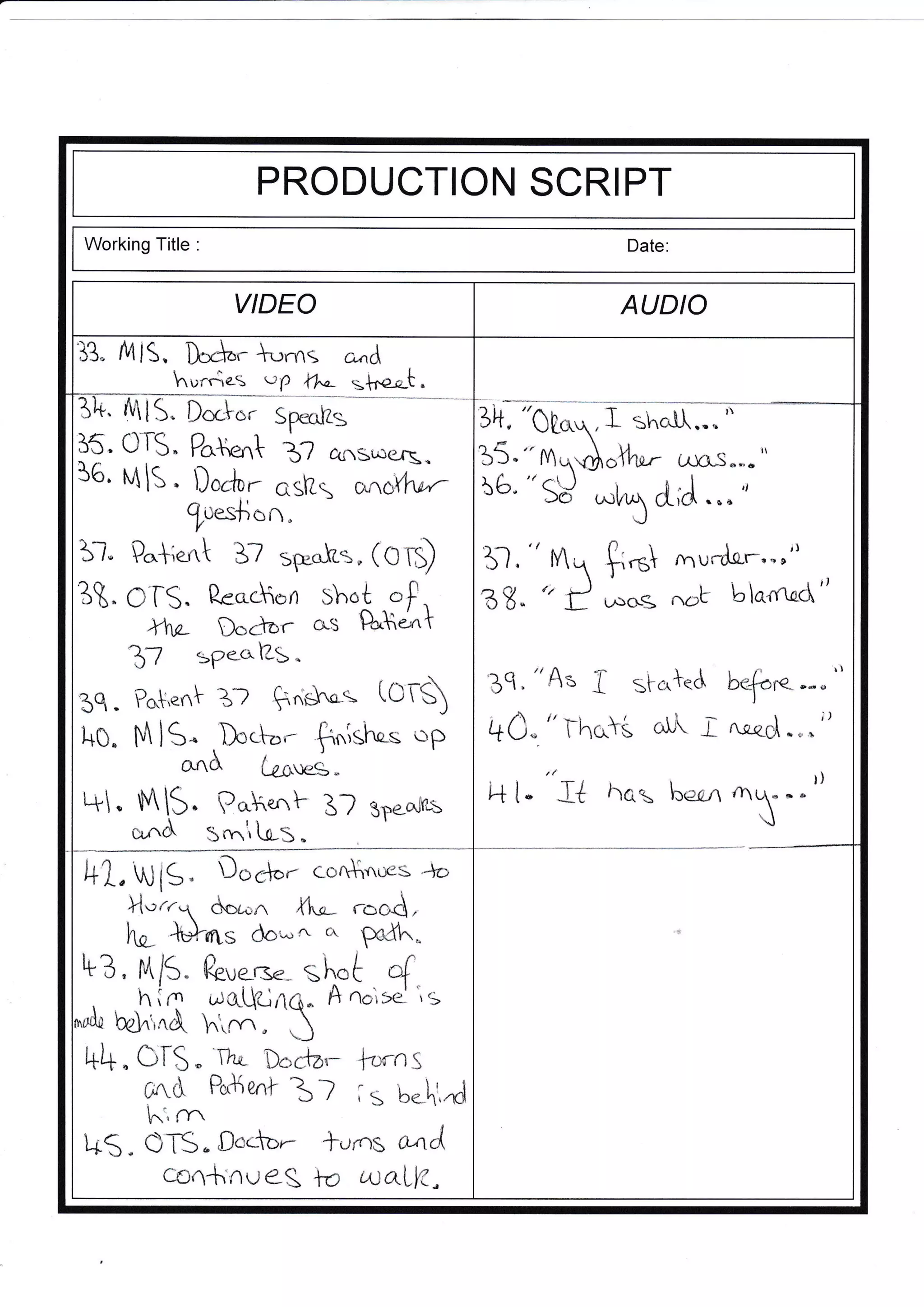 Production Script | PDF