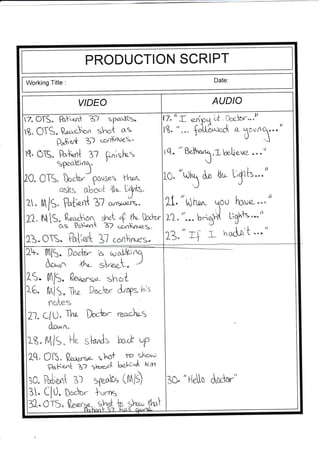 Production Script | PDF