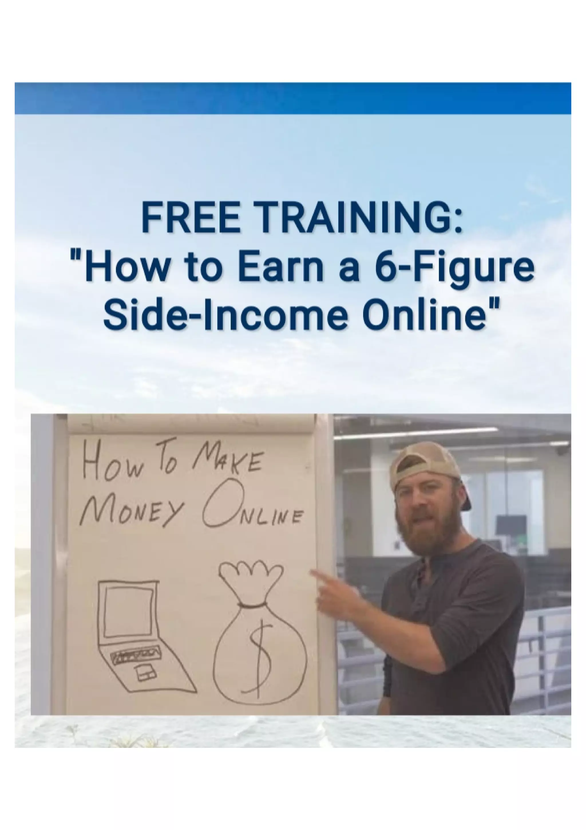 Simple 3 steps to make 6 figure side income... | PDF