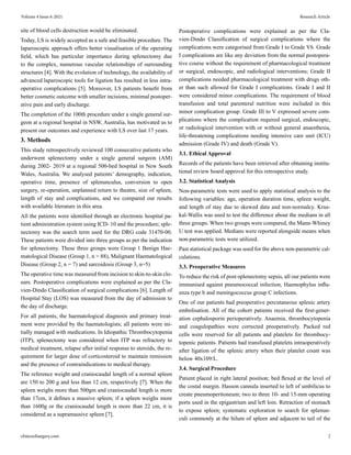 Splenomegaly as A Complication Factor in Laparoscopic Splenectomy ...