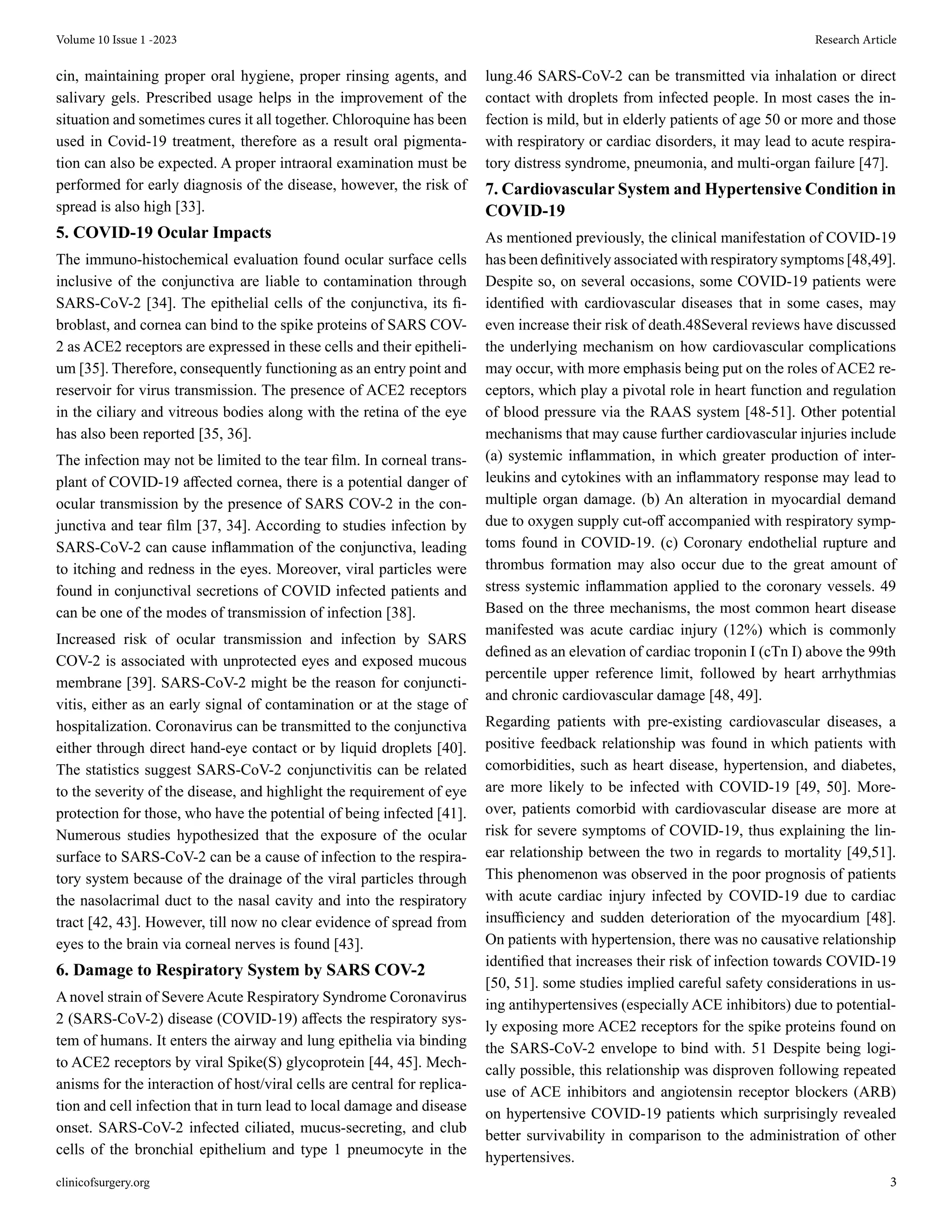 Role of ACE-2 Receptors in Multi-Systemic Manifestations of COVID-19 | PDF