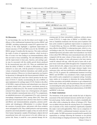 Safety and Efficacy of BMAC and Adipose-Derived MSCs Treatment in Combination for Knee ...