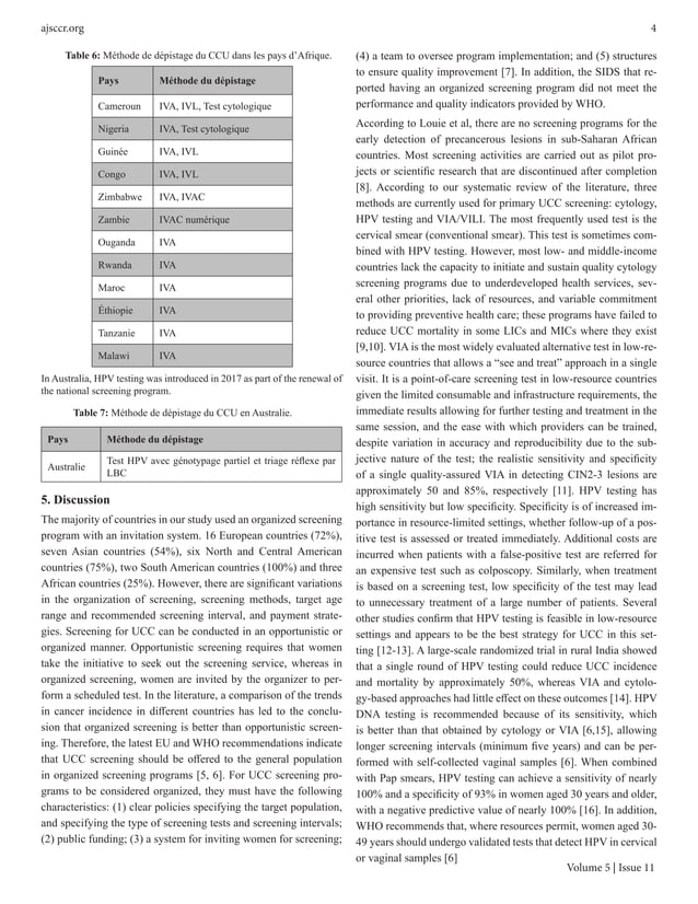 Methods of Cervical Cancer Screening in Developed and Developing Countries | PDF