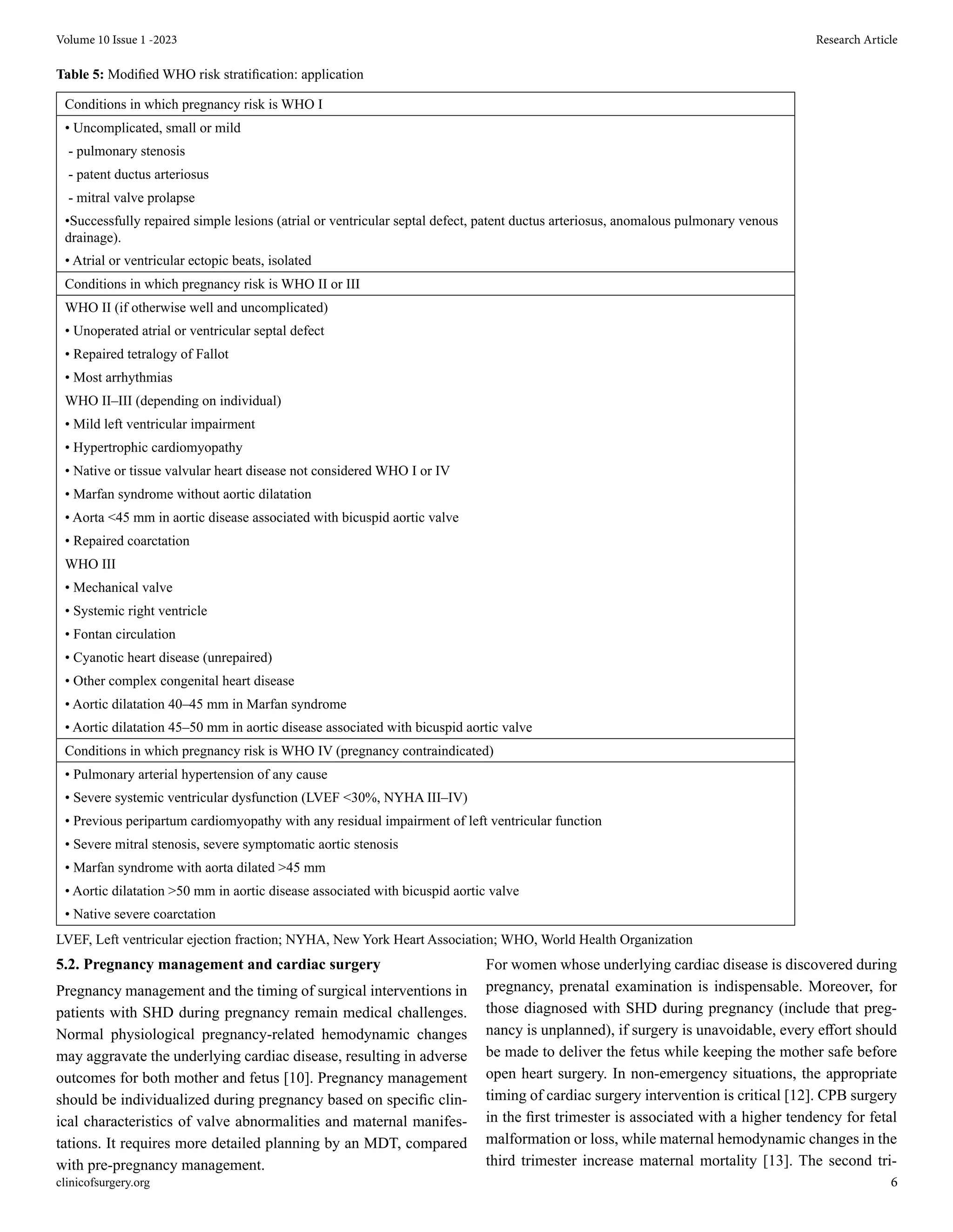 Stratified Management of Cardiac Surgery for Structural Heart Disease ...