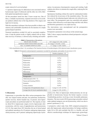 Laparoscopic Gynecologic Surgery Under Regional Neuraxial Anaesthesia ...