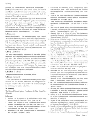 Right Anterior Thoracotomy Minimally Invasive Aortic Valve Replacement ...