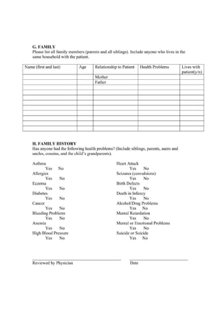 NEWBORN HISTORY FORM help for neonatal examination | PDF