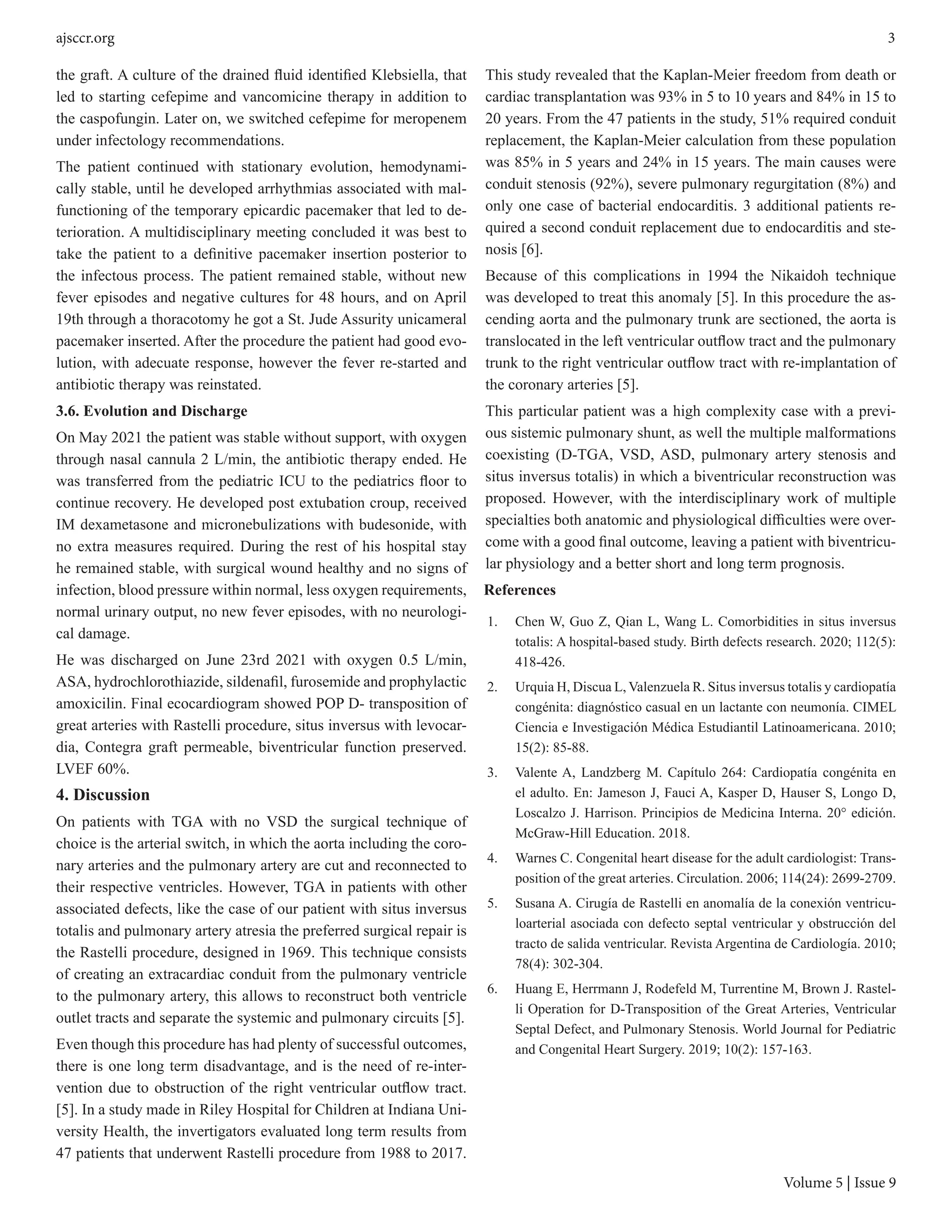 Total Situs Inversus and D- Transposition of Great Arteries Managed in ...