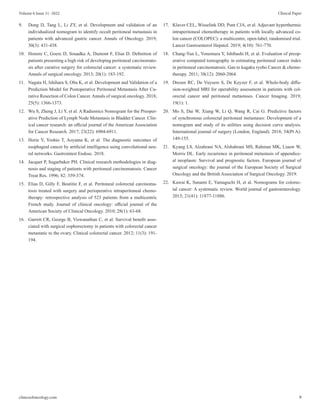 A CT-Based Nomogram for Preoperative Prediction of Synchronous Peritoneal Metastasis in ...