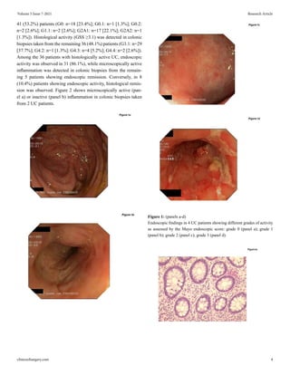 Histological Activity as A Predictor of Clinical Outcome in Ulcerative ...