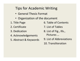 Information Sources, Academic Writing and Reference Management | PPT