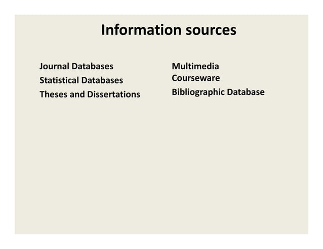 Information Sources, Academic Writing and Reference Management | PPT ...