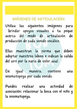 Articulacion de vocales por medio de tarjetas | PDF