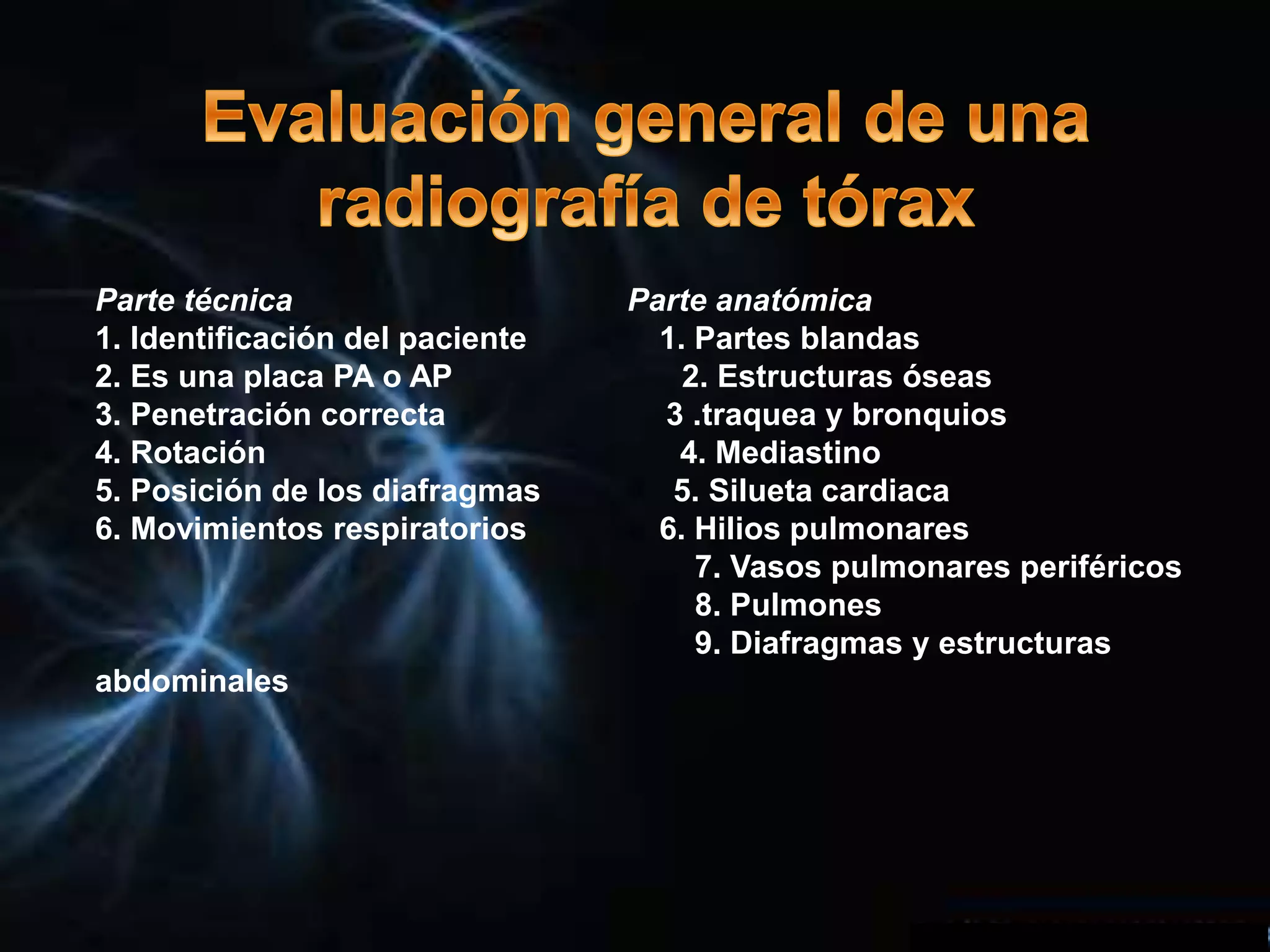 Imágenes de tórax | PPTX