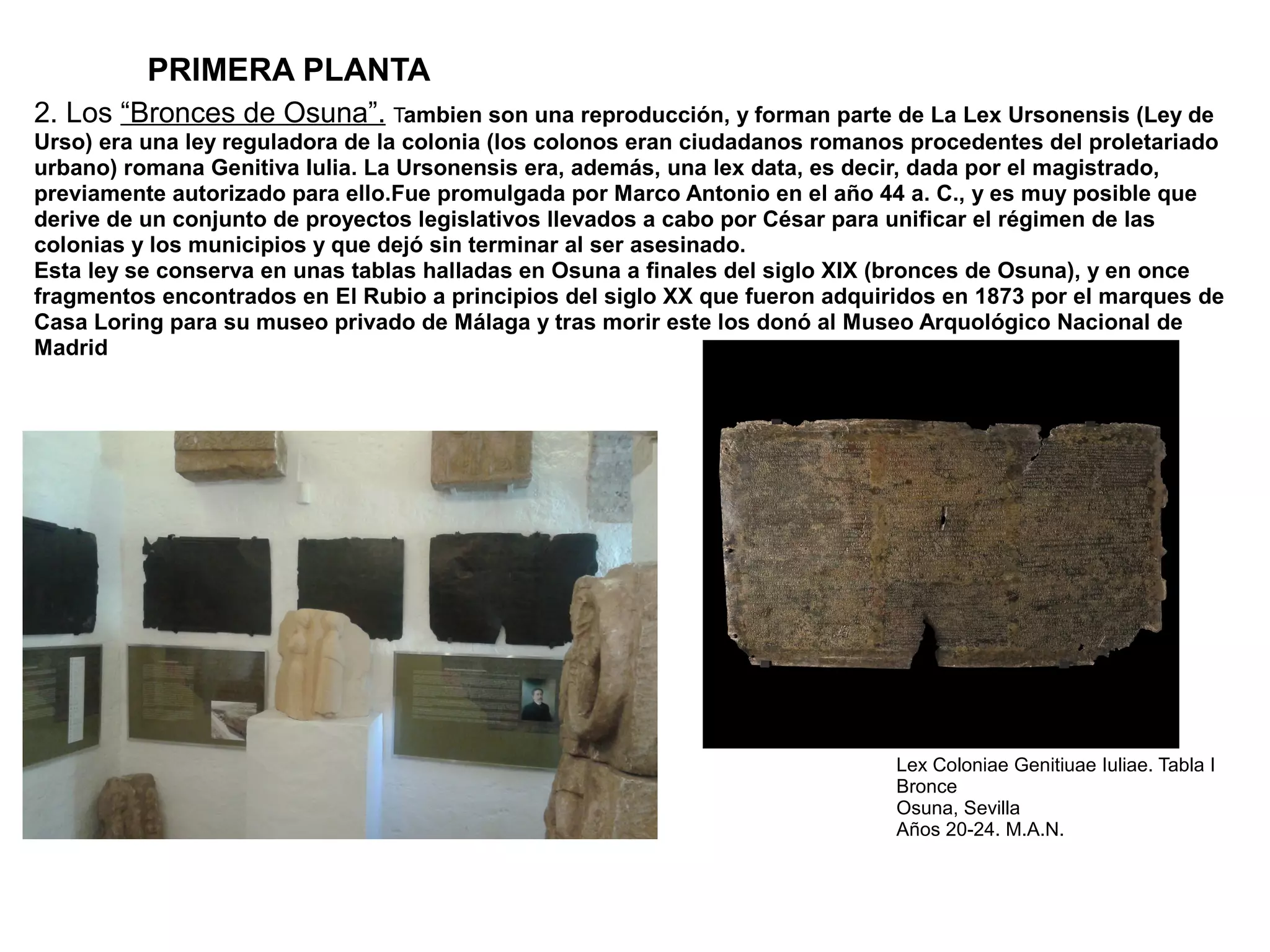Imágenes para la visita al Museo Arqueológico de Osuna | PDF