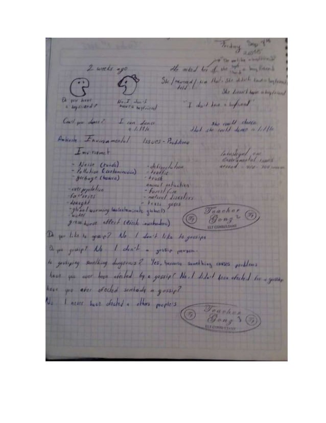 Complete Notebook english class | PDF