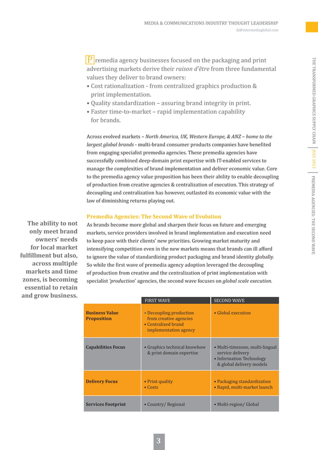 Premedia Agencies - The Second Wave | PDF | Retail Industry | Industries