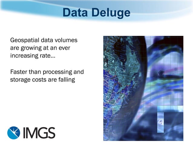 IMGS Geospatial User Group 2014 - Big data management with Apollo | PPT