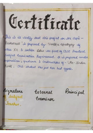 Physical and health education project class 12 | PDF