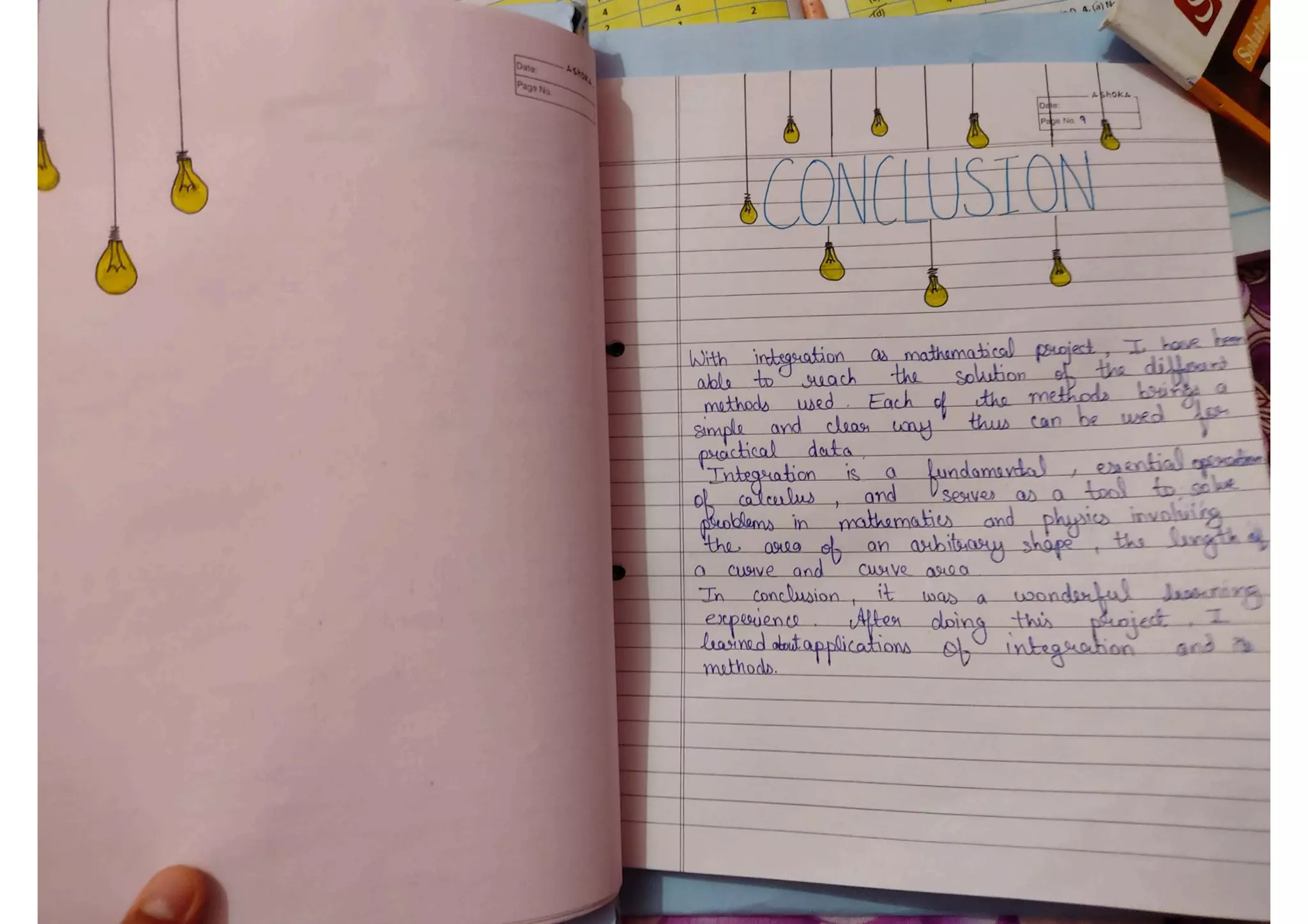 Integration and application of integral ,Project file class 12th Maths ...