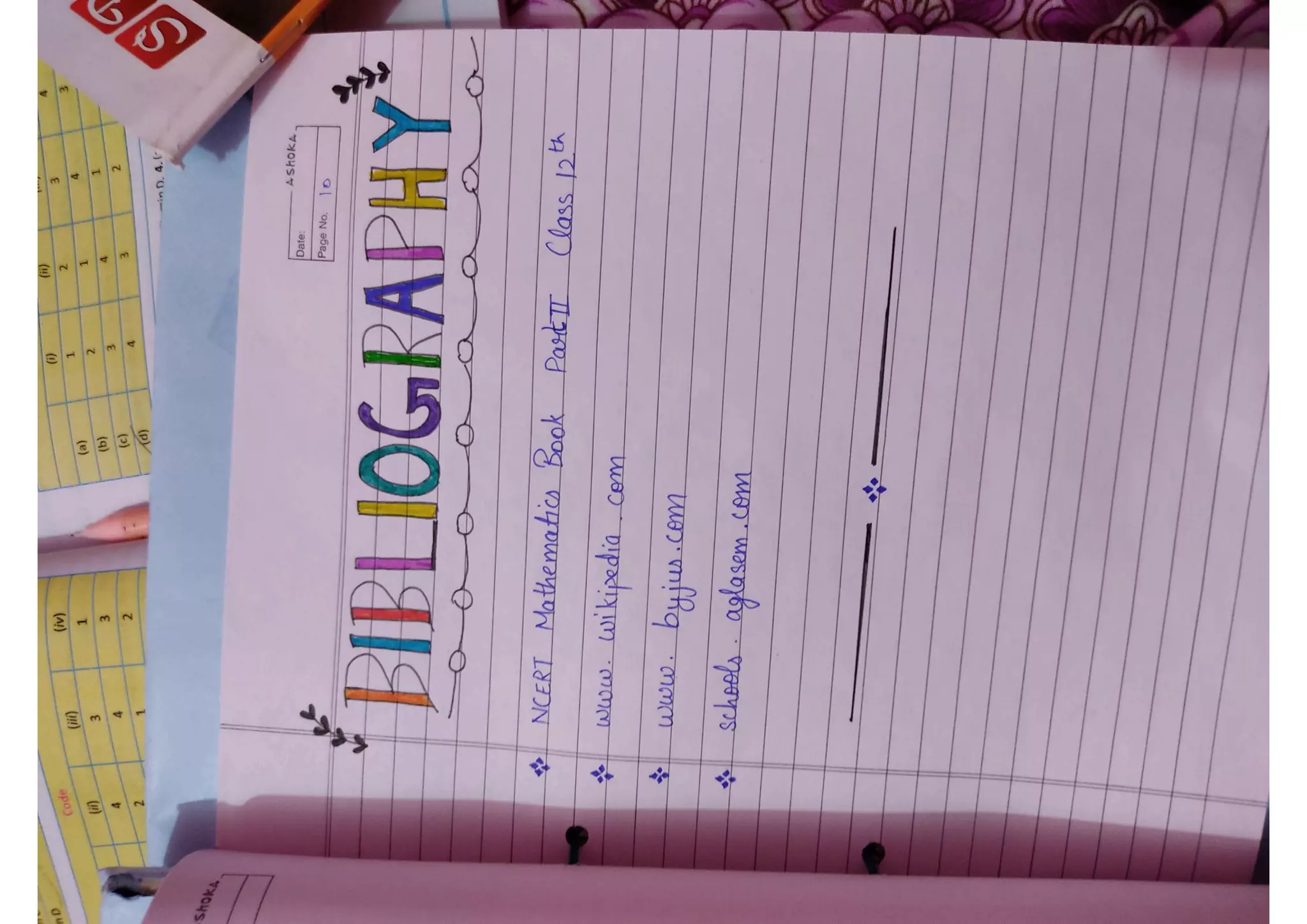 Integration and application of integral ,Project file class 12th Maths ...