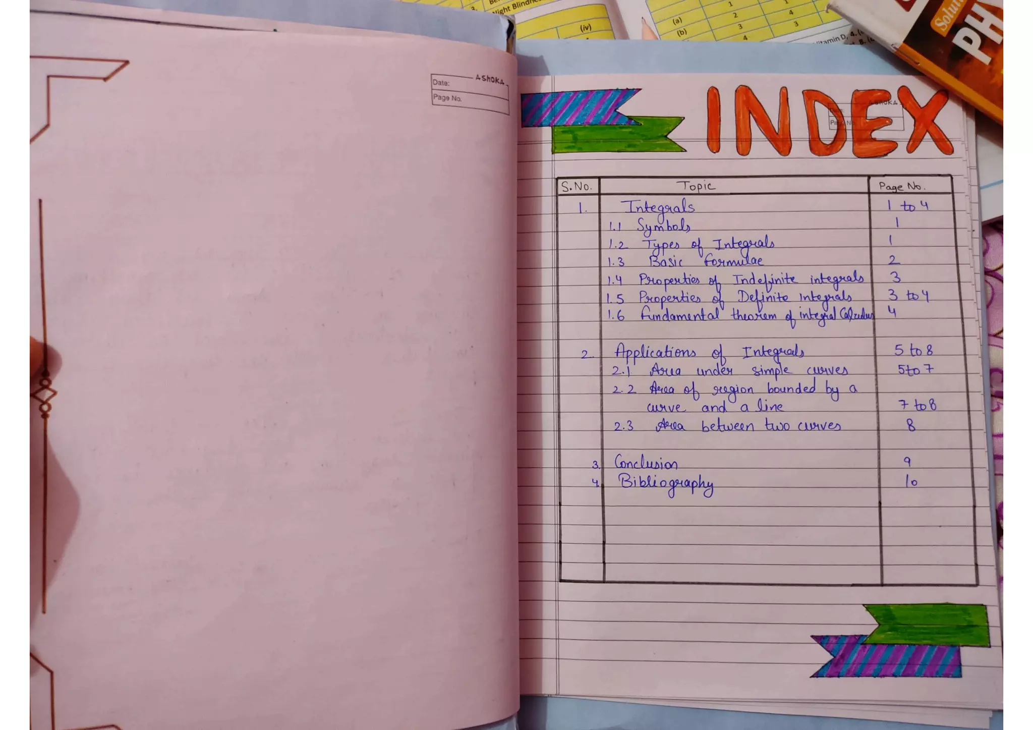 Integration and application of integral ,Project file class 12th Maths | PDF