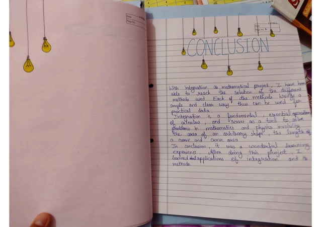 Integration And Application Of Integral Project File Class 12th Maths