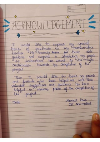 Integration and application of integral ,Project file class 12th Maths ...