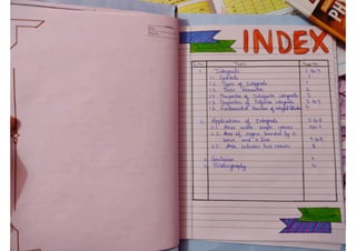 Integration and application of integral ,Project file class 12th Maths ...