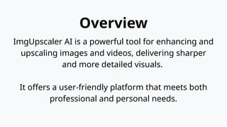 ImgUpscaler AI: Free image & video upscaler | PPTX