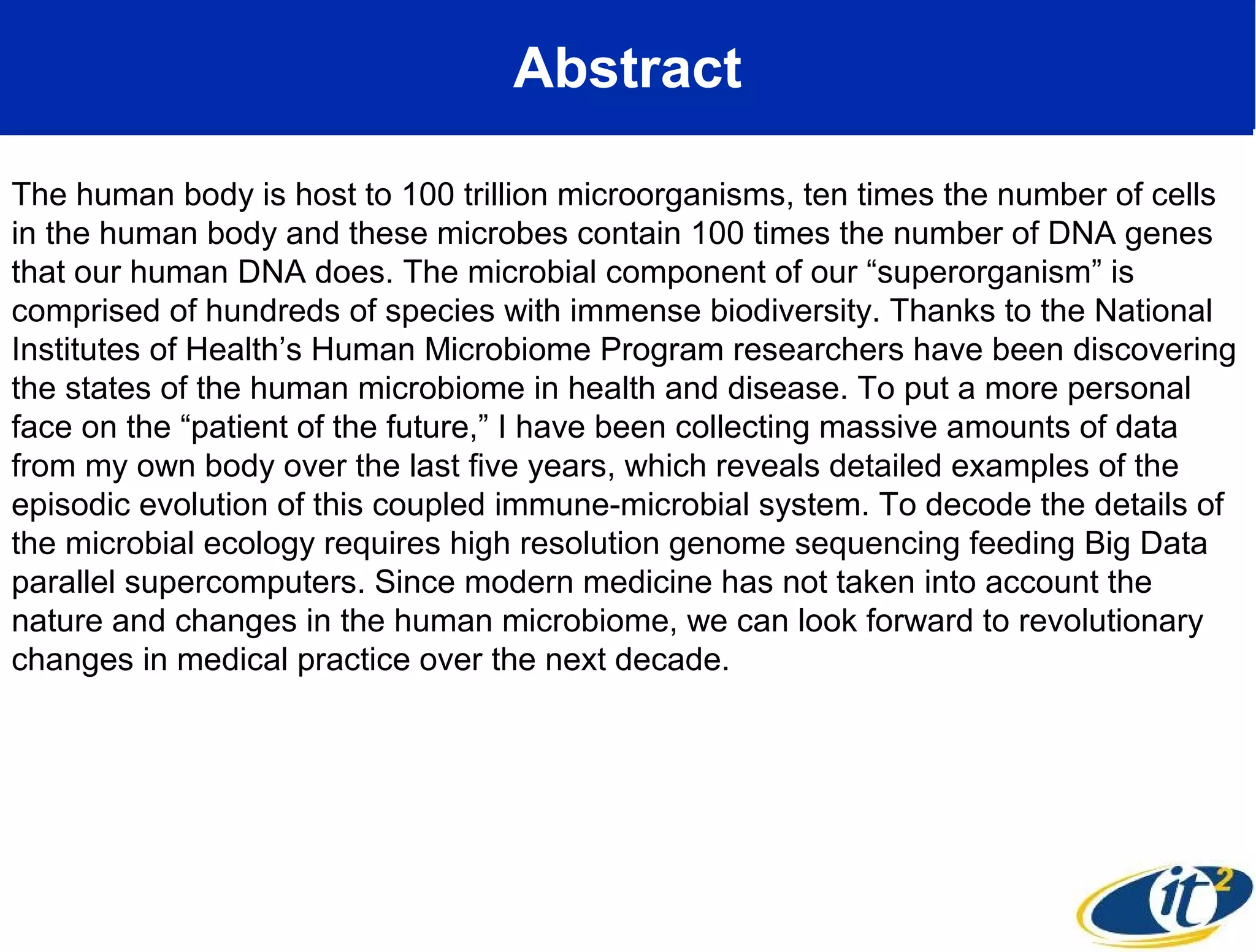 The Human Microbiome and the Revolution in Digital Health | PPT ...