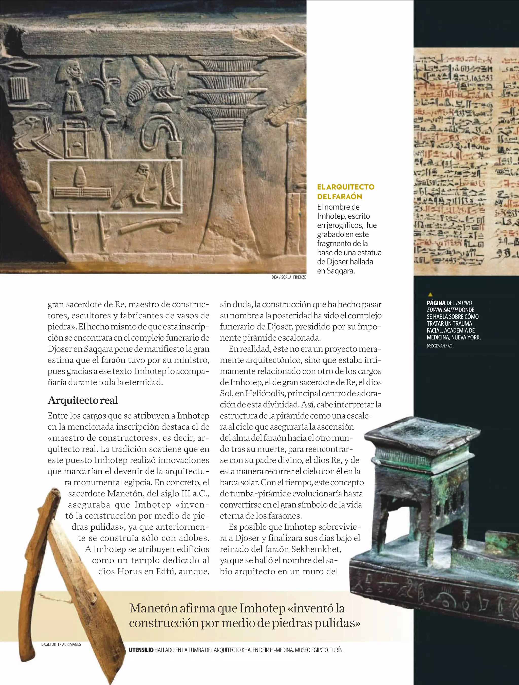 IMHOTEP, ARQUITECTO Y DIOS (El creador de la primera pirámide).pdf