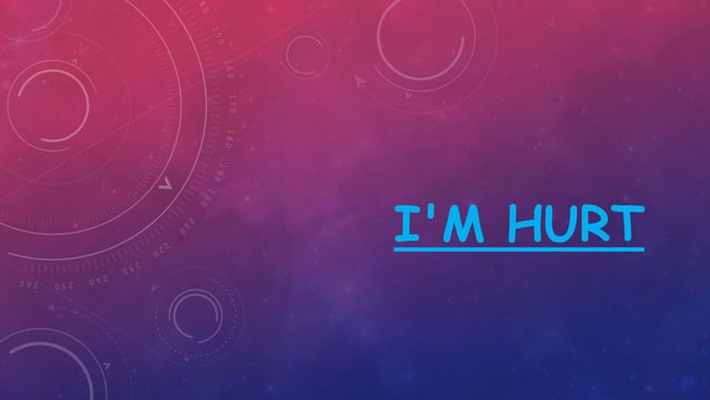 I'm hurt | PPT