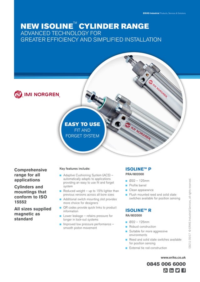 IMI Norgren ISOLINE Cylinders | PDF | Auto Repair | Automotive